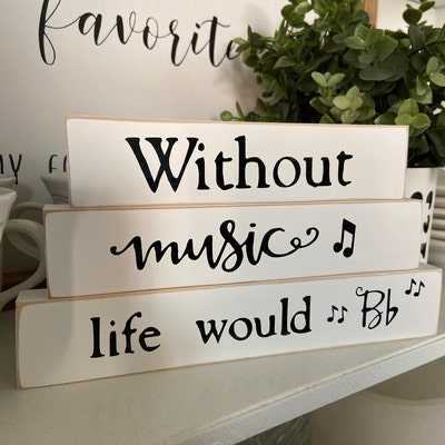 Music Wood Stacking Blocks, Teacher Stacking Blocks, Gift Blocks, Music ...