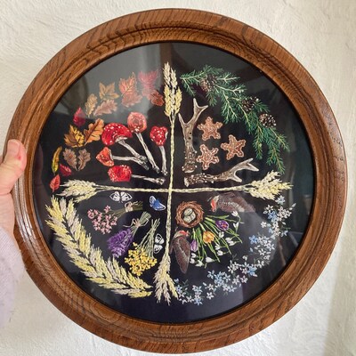 Round Frame, Modern Round Frame, Wooden Frame, Photo Frame - Etsy