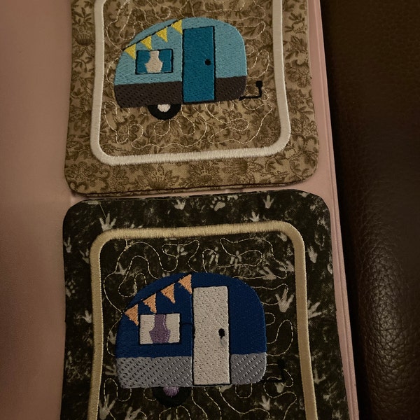 ITH Camping Coasters, in the Hoop Coasters, Camper Coasters, Tent ...