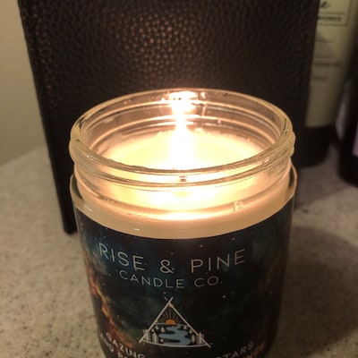 Space Themed Soy Wax Candle Musk Ozone Candle Masculine Candle Space ...