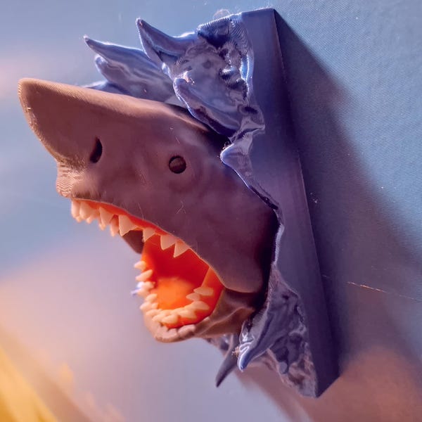 White Shark Wall Switch Cover, Ocean Theme Decor - Etsy