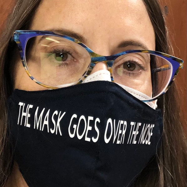 The Mask Goes Over the Nose Face Mask|face Covering Two Layers of ...