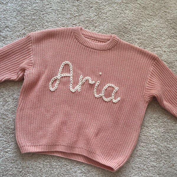 Custom Baby Name Sweater,personalised Baby Jumper，custom Baby Sweater ...