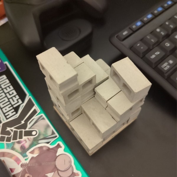 Miniature Cinder Block Mold, 1:24 Scale, Silicone Rubber. A Perfect ...