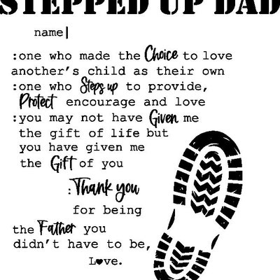 STEPPED UP DAD Svg-step Father Png-custom Step Dad Files for Tumbler ...