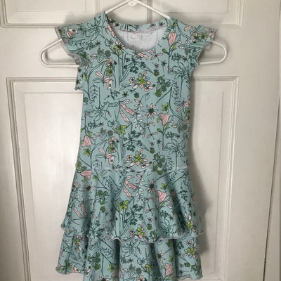 Jersey Knit Dress Pattern for Girls, Toddler. Sewing PDF Pattern for ...