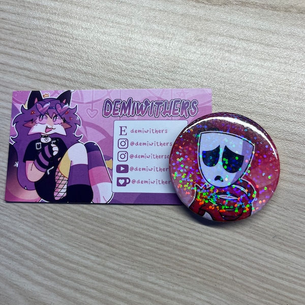 The Amazing Digital Circus Holographic 1.75" Pin Buttons - Etsy