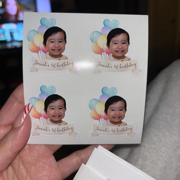 Birthday Sticker｜personalized Birthday Sticker｜custom Kid Birthday ...