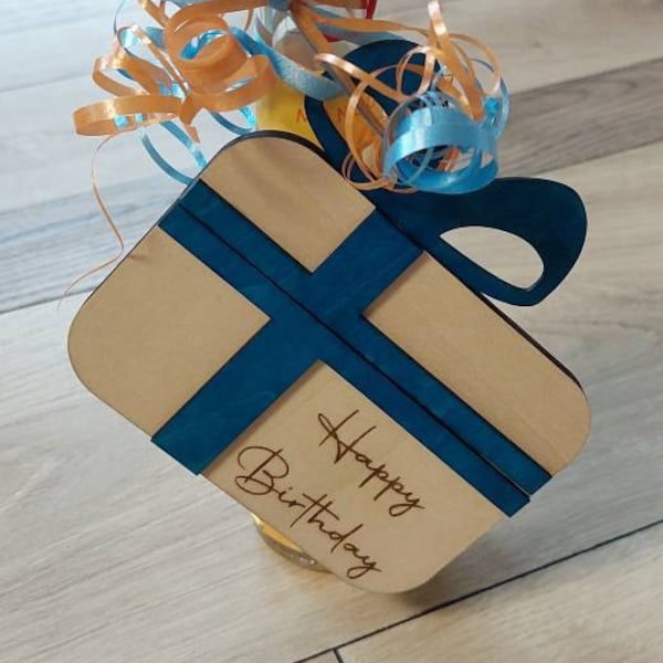 Gift Card Holder Svg, Laser Cut File, Gift Card Box Svg, Personalized ...