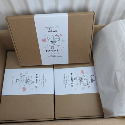 Personalised Kids Wedding Activity Box, Kids Activity Pack, Child ...