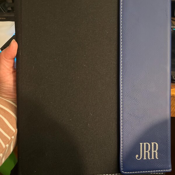 Monogrammed Journal With Lined Pages, Engraved Leather Journal ...