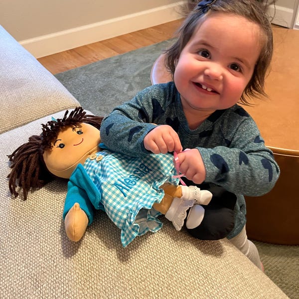 Personalized Cuddle Time Rag Dolls - Ages 3+ Soft Doll for Kids - Plush ...