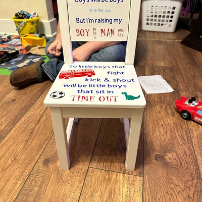 Boys Time Out Chair - Etsy