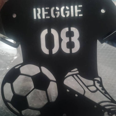 Personalised Acrylic Football Bedroom Decor Sign Plaque Various Sizes ...