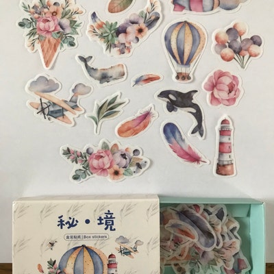 40pcs Seaside Stickers Pack Watercolour Stickers Ocean - Etsy UK