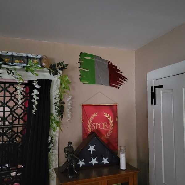 Flag of Italy / Metal Flag / Italian Flag Wall Hanging - Etsy