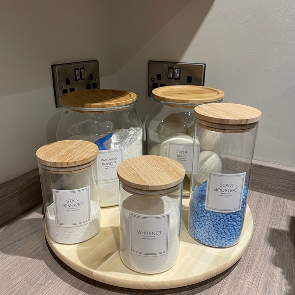 White Pantry Labels/ Waterproof Kitchen Jar Labels/minimal Pantry ...