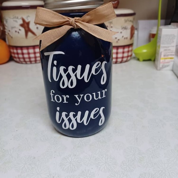 Tissues for Your Issues Decal - Tissue Holder Vinyl Decal Sticker ...