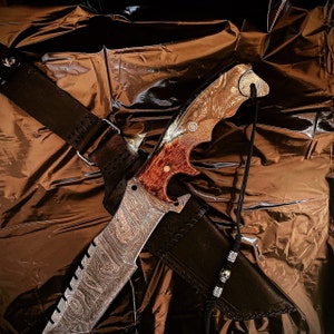 12 Long Custom Hand Made Damascus Steel Blank Tracker Blade Tracker ...