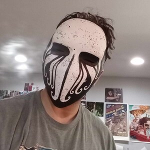 Limited Edition. Half Face Demon Mask. Black and Gold Demon Mask ...