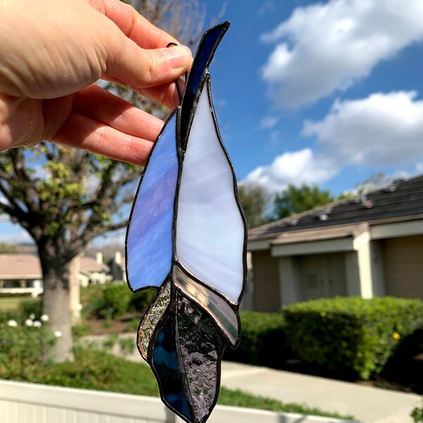 Feather Stained Glass Window Hangings House Warming Gifts New Home Bird ...