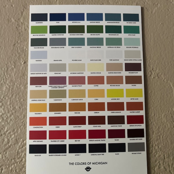 The Colors of Michigan 11in. X 17in. Art Print - Etsy