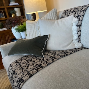 Handmade Throw Handblock Print Throw Cotton Throw Blanket Sofa Décor ...