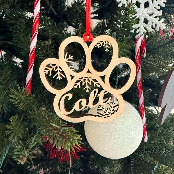 Custom Name Ornament Personalized Christmas Wood Ornament USA Made ...