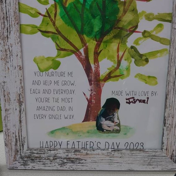 Printable Father's Day Craft, Father's Day Handprint Craft, Handprint ...