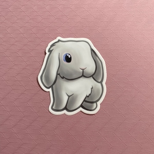 Mini Lop Rabbit Silhouette Decal Waterproof Bunny Decal - Etsy