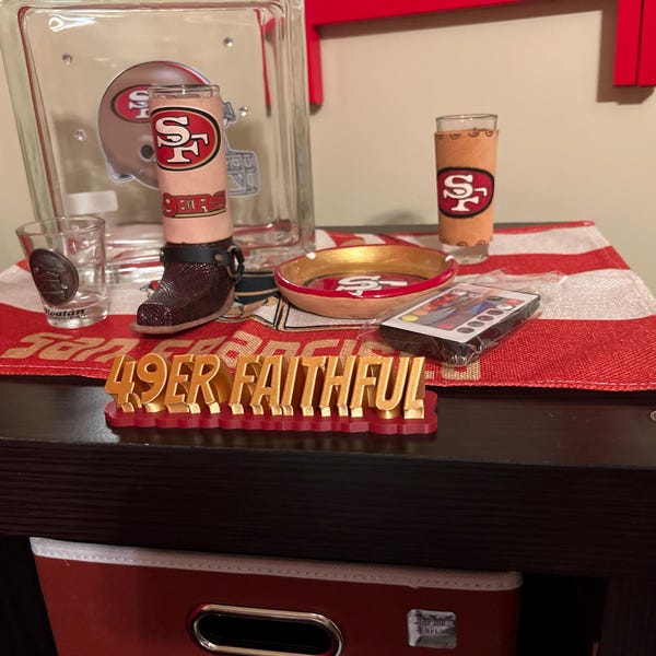 49er Faithful Desk Display - Etsy