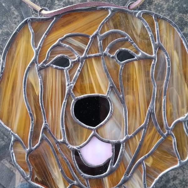PATTERN • Golden Retriever Stained Glass Pattern • PDF • Digital ...