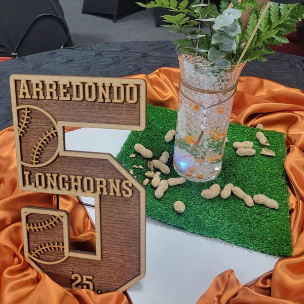 Custom Senior Athlete Number, Custom Sports Plaque, Sports Number Wood ...