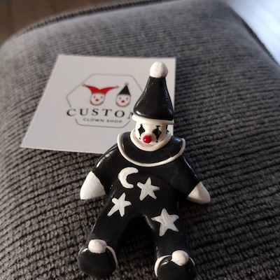 Mini Moon and Stars Clown Figurine - Etsy