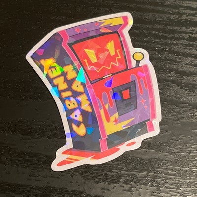Lemon Demon Cabinet Man Inspired Die Cut Sticker, Holographic Vinyl ...