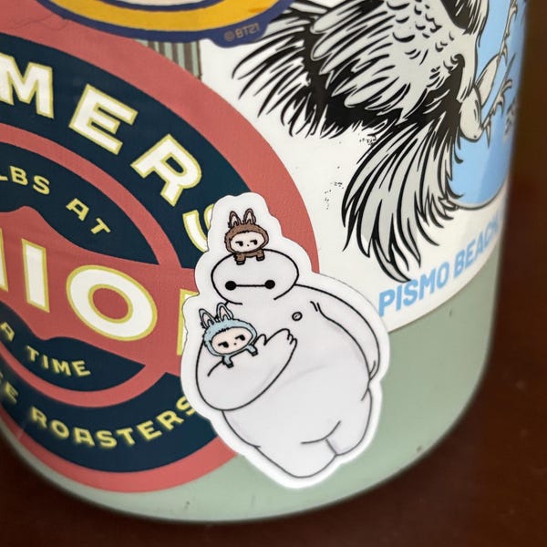 The Monster Labubu Graduation Vinyl Sticker - Etsy