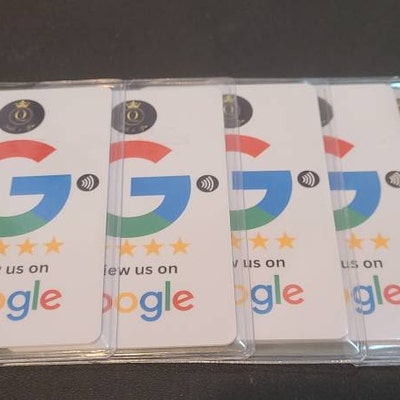 Google Review NFC & QR Code Tap Card Made With Your Business Logo Tap ...