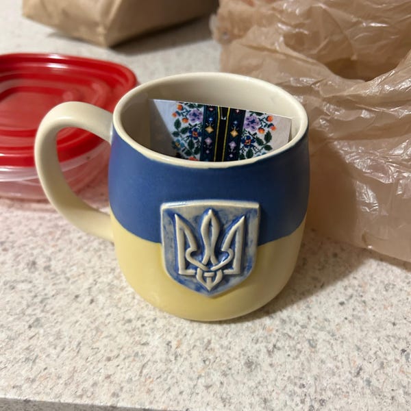 Ukrainian Cups, Handmade Unique Tea Coffee Mugs, Glory to Ukraine ...