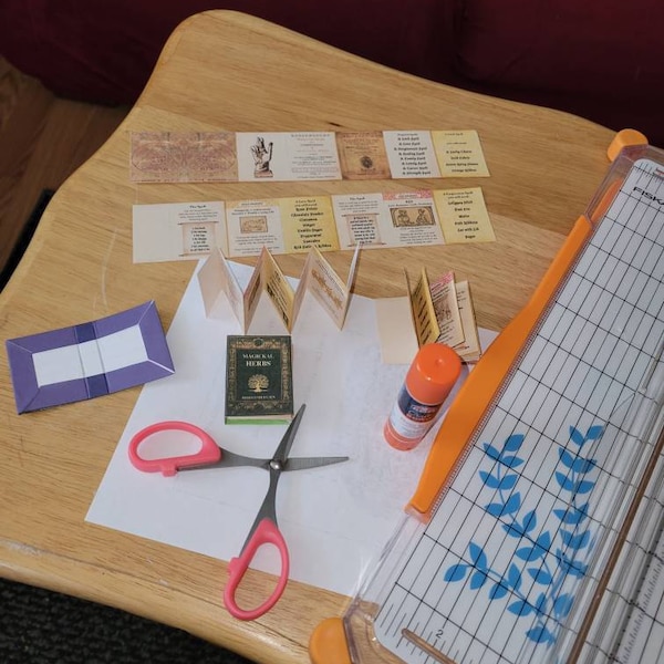 Magical Spells Dollhouse Miniature 2 Books. 4 Scales OPENABLE Miniature ...