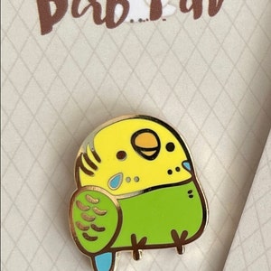 Pudgy Budgie Enamel Pin - Etsy