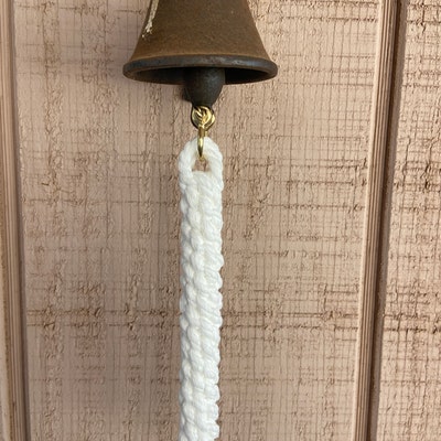 Rope Bell Pull W/ 2 Brass Shackles & Ring Braided Knot Lanyard Hand ...