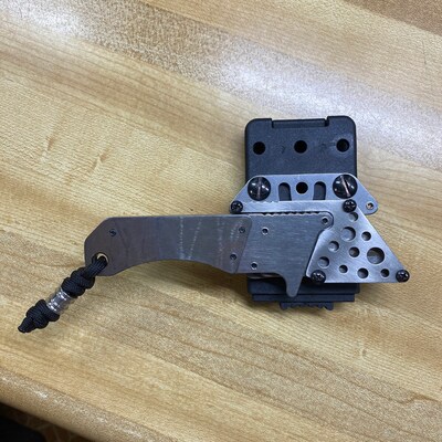 Small Curve Striped Utility Knife Fixed Blade Razor Unique Custom ...