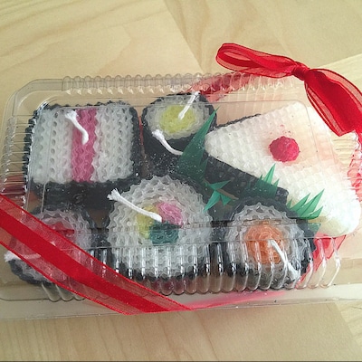 Sushi Candle Gift Set Original Assorted Sushi Candles Beeswax Handmade ...