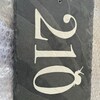Hand Painted Slate House Number | Custom Motif Plaque | Name Plate ...