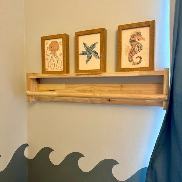 Ocean and Shell Themed Prints for a Nursery, Little Girls Room or ...