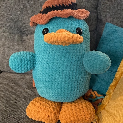 Perry the Platypus Crochet Pattern, Phineas and Ferb Pattern, Ducky ...