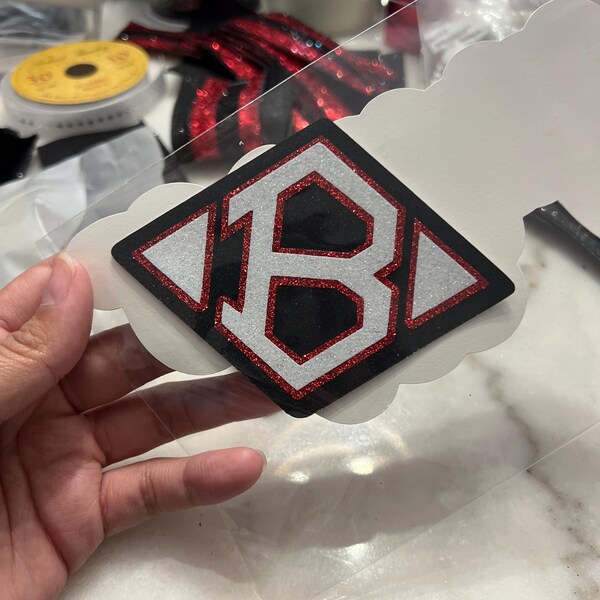 Custom WORD Glitter Cutout for Homecoming Mum | HOCO | Custom Mum ...