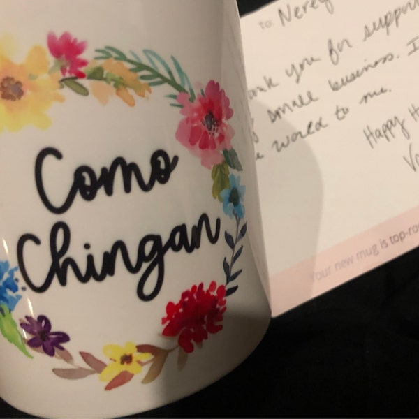 Chongo, Cafecito, Y a Chingarle Mija Mug Spanish Mexican Mug Funny Mug ...