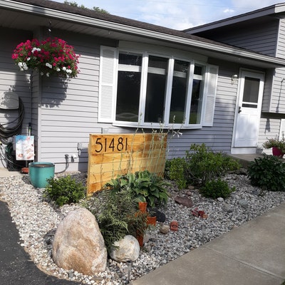 8 Inch Elegant Modern Numbers Letters - Etsy