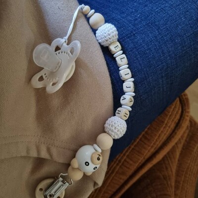 Beautiful Handmade Personalised Dummy Clip Wooden Dummy - Etsy